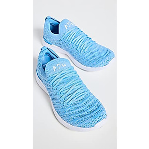 APL: Athletic Propulsion Labs Women's Techloom Wave Sneaker, Coastal Blue/Ice Blue/Mela, 10.5 Medium US