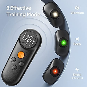 Dog Shock Collar, Vegamile Dog Training Collar with Remote 1600FT, IPX7 Waterproof Electric Shock Collar with Vibration, Shock, Beep,Rechargeable Shock Collar for Large Dog,Medium Dogs,Small