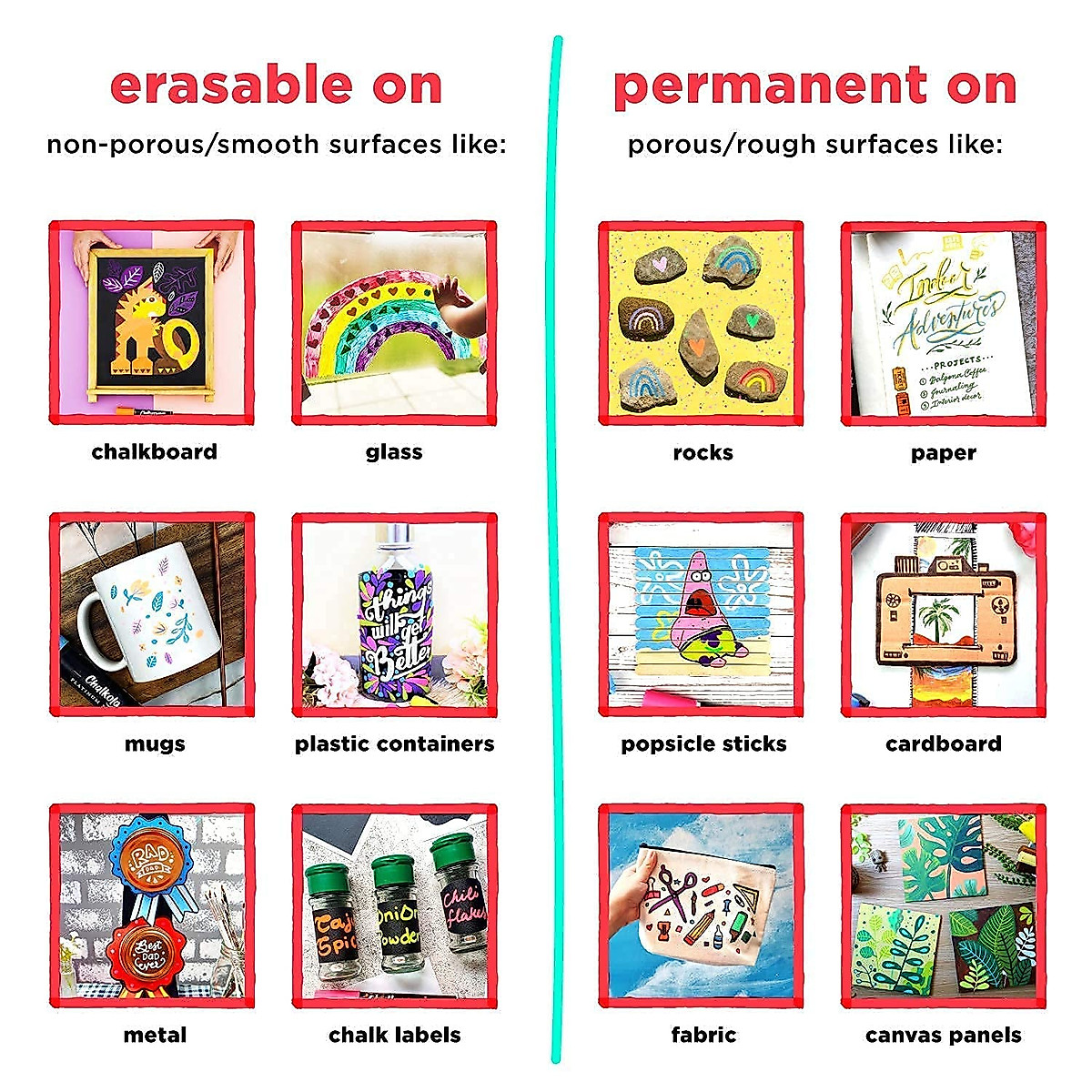 Chalkola 10 Fine Tip Liquid Chalk Markers for Chalkboard Signs, Blackboard, Window, Labels, Bistro, Glass, Car (10 Pack 3mm) - Wet Wipe Erasable Ink Chalk Board Markers, 3mm Reversible Tip Chalk Pens