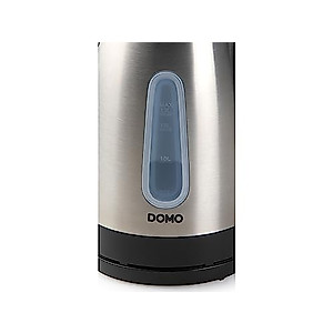 Domo DO496WK Electric Kettle 1.7 L 2200 W Stainless Steel Stainless Steel Water Level Indicator Cordless