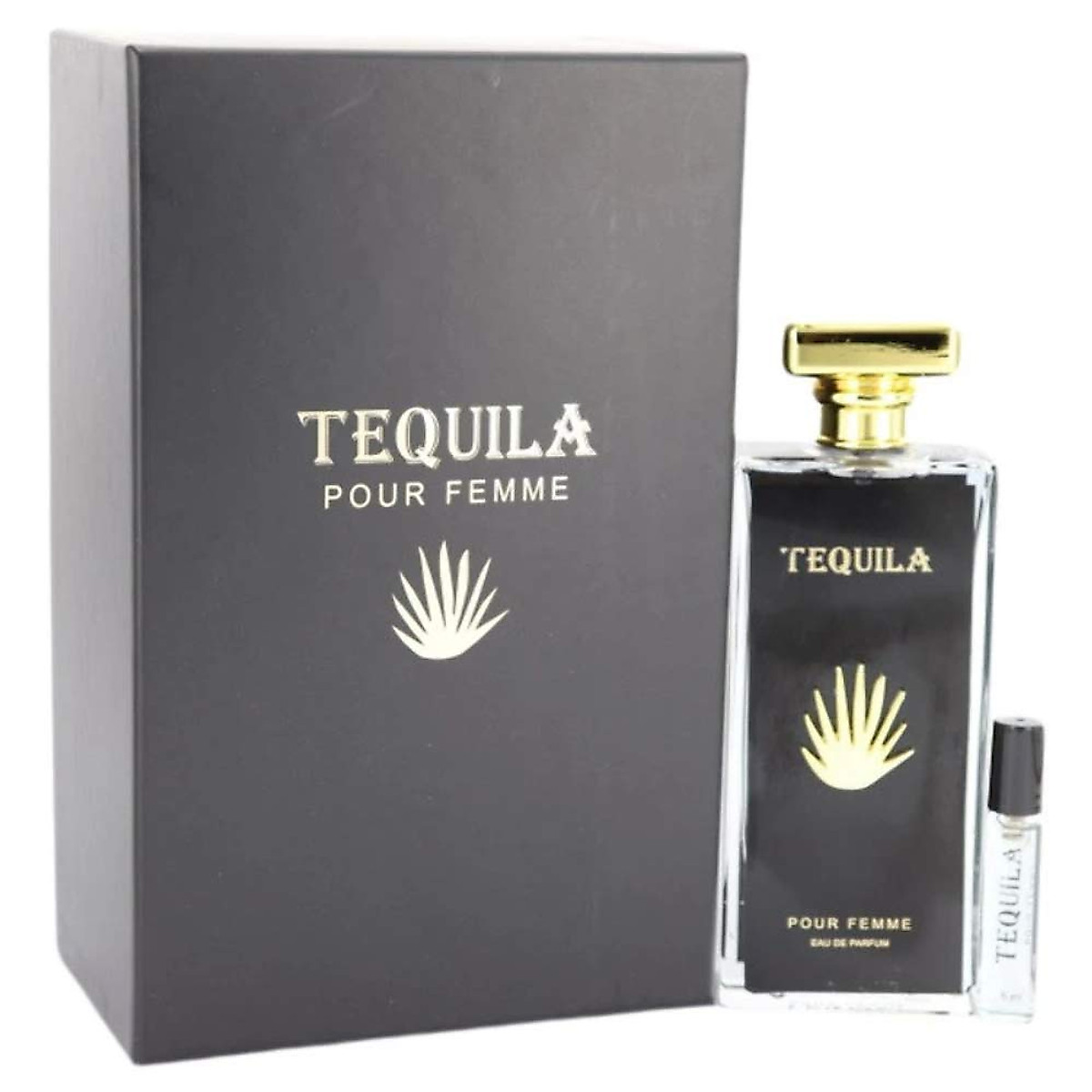 Tequila Perfumes Pour Femme Noir for Women 2 Piece Gift Set (3.3 Ounce Eau de Parfum Spray + 0.17 Ounce Eau de Parfum Vial Spray)