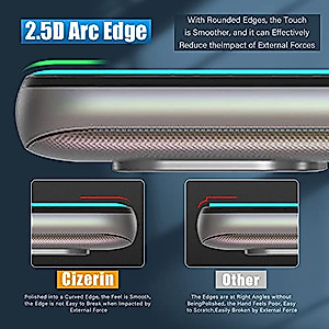 Cizerin [2+2 Pack] Tempered Glass Screen Protector for Motorola Moto One 5G Ace/ 5G UW Ace/G 5G- and Camera Lens Protector - Anti-fingerprint - Shatter Proof - 【Not for Moto One 5G/One 5G UW】