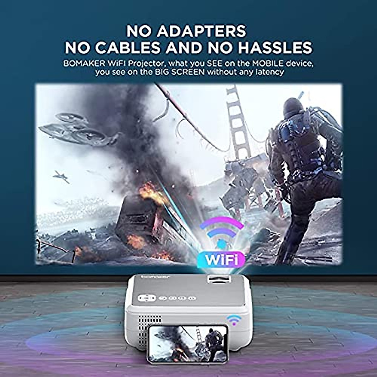CXDTBH 1080P Projector Full Mini Projector USB Mirroring Video Projectors for Home Cinema Led Beamer