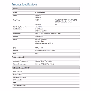 Inseego Wavemaker FG2000 5G Wi-Fi Router (GSM Unlocked), White (Renewed)