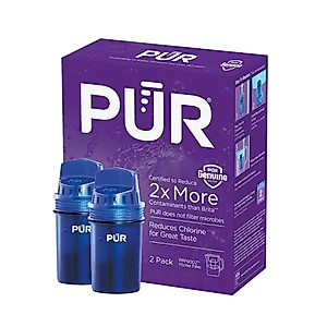 PUR Water Pitcher Replacement Filter (Pack of 2), Blue – Compatible with all PUR Pitcher and Dispenser Filtration Systems, PPF900Z