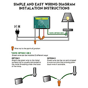 3 Way Touch Sensor dimmer, Touch lamp Repair kit Control Module, Replacement Sensor, Touch Switch, 150Watt.