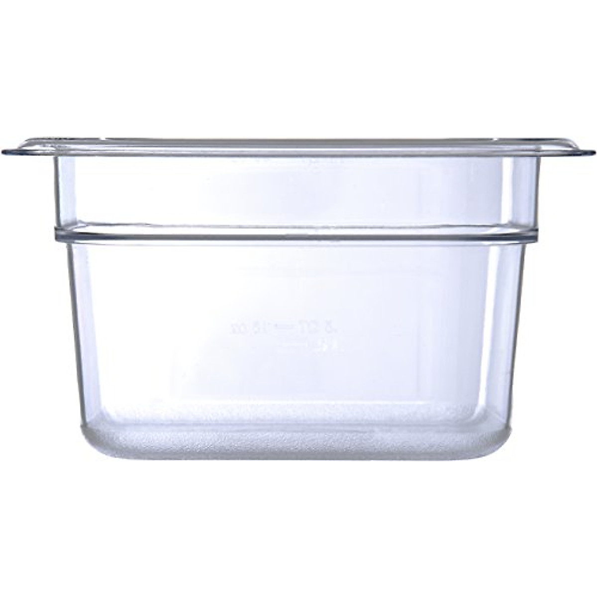 Carlisle FoodService Products Plastic Food Pan 1/6 Size 4 Inches Deep Clear