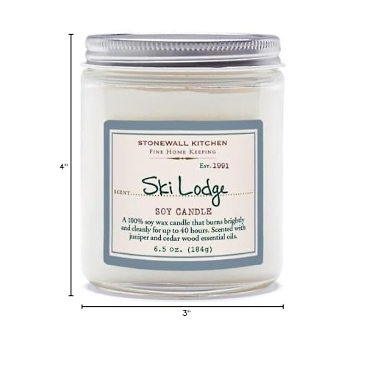 Stonewall Kitchen Ski Lodge Soy Candle
