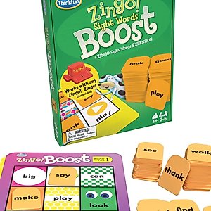 Think Fun Zingo! Sight Words Boost - Engaging Brain Game | Expansive Vocabulary Builder | Stimulates Memory & Concentration | for Kids Aged 4 and Up | Expansion Pack (76472)
