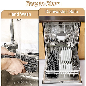 Sink Protectors for Kitchen Sink, Non-slip Silicone Sink Mat for Bottom of Kitchen Sink, 26 x 14 Inches Kitchen Sink Mats Grid with Center Drain for Farmhouse Stainless Steel Ceramic Sink