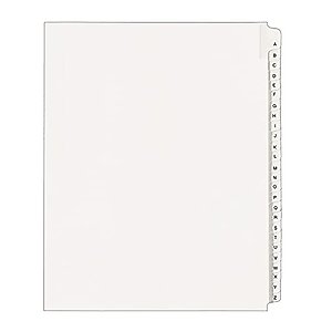 Avery Legal Dividers, Allstate Collated Sets, Letter Size, Side Tab, A-Z, 25 Tabs per Set, 1 Set (01700)
