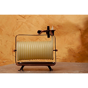 Candle by the Hour 48-Hour Horizontal Candle, Eco-friendly Natural Beeswax with Cotton Wick Color-Yellow