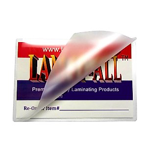 LAM-IT-ALL Premium 5 Mil Business Card Hot Laminating Pouches 2-1/4 x 3-3/4 (Pack of 100) Clear