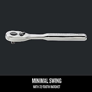 CRAFTSMAN Ratchet Wrench, 1/4-Inch Drive, 72-Tooth, Pear Head (CMMT81747)