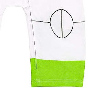 Disney Pixar Toy Story Buzz Lightyear Toddler Boys Zip Up Cosplay Coverall Green 2T