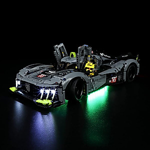 GEAMENT LED Light Kit Compatible with Lego Peugeot 9X8 24H Le Mans Hybrid Hypercar - for Technic 42156 Model Set (Model Set Not Included)