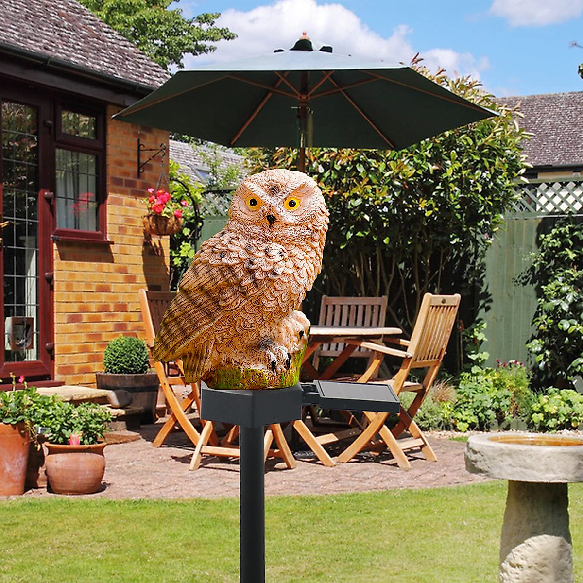 Garden Solar Lights Outdoor Decorative Solar Owl Garden Stake Lights for Garden Lawn Pathway Yard Decortions Owl Gifts for Women (2 Pack )
