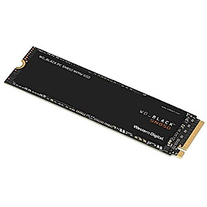 WD Black SN850 M.2 NVMe SSD, PCIe Gen 4.0, 1TB, Up to 7,000 MB/s Read and 5,300 MB/s Write