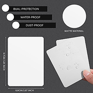 240 Pieces Trading Card Dividers Frosted Style Brand White Sports Card Dividers Trading Card Page Dividers Standard Size Card Dividers for Games Card and Sports Cards, 2.7 x 3.8 Inch