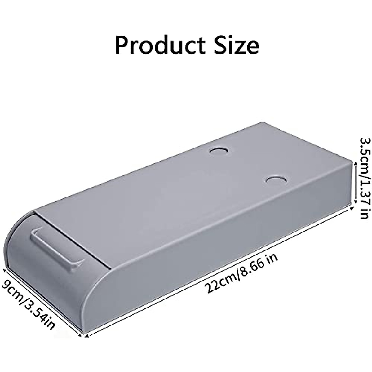 Under Desk Drawer Organizer, Hidden Self-Adhesive Under Table Drawer, Punch-Free Under Table Desk Drawer Organizer Holder Storage Box, Pull-Out Desk Pen Pencil Tray Drawer