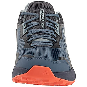 adidas Men's Terrex Trailrider Trail Running Shoe, Wonder Steel/Magic Grey Met/Impact Orange, 10