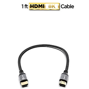 PowerBear 4K HDMI Cable 25 ft [2 Pack] High Speed, Braided Nylon & Gold Connectors, 4K @ 60Hz, Ultra HD, 2K, 1080P, ARC & CL3 Rated | for Laptop, Monitor, PS5, PS4, Xbox One, Fire TV, Apple TV & More