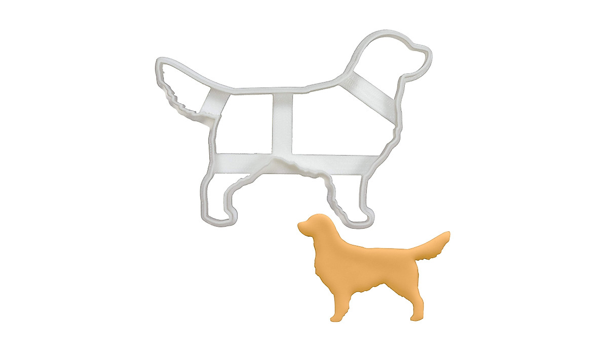 Golden Retriever Cookie Cutter | Bakerlogy 3D Printed