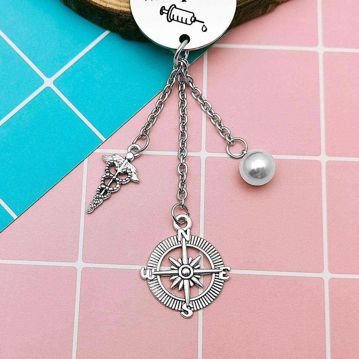 Phlebotomist Gift Car Rear View Mirror Pendant Phlebotomist Car Hanging Ornament for Women Phlebotomy Technician Nurse Gift Phlebotomy Student Graduation Gift for Technician Hematologist Birthday Gift