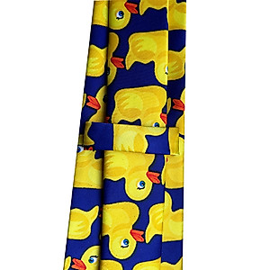 Yancos Ducky Duck Tie Cosplay Bow Tie Yellow Duck Tie Necktie Halloween Costume Funny Gifts Adjustable Tie