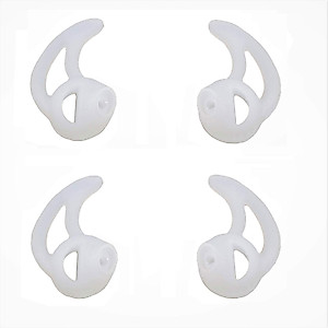 Silicone Fin Ear Mold for Two Way Radio Earpiece Replacement Earmold Earbud Tips for Surveillance Police Earpiece Coil Tube Headset (2 Pair Fin Large)