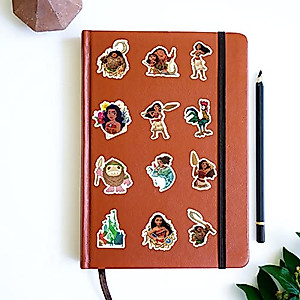 52Pcs Moana Stickers，Cartoon Aesthetic Vinyl Waterproof Sticker Decals for Water Bottle, Laptop, Phone, Scrapbook, Journaling Gifts for Kids Toddlers Teens Girls Adults Birthday Party Supplies Favors…