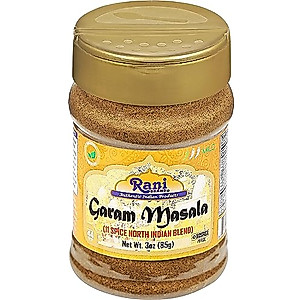 Rani Garam Masala Indian 11-Spice Blend 3oz (85g) PET Jar ~ All Natural, Salt-Free | Vegan | No Colors | Gluten Friendly | NON-GMO| Kosher | Indian Origin