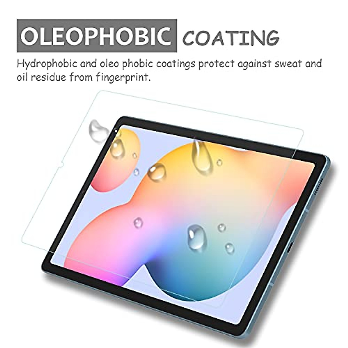 Watana [2-Pack Screen Protector for Samsung Galaxy Tab S6 Lite 2022/2020,10.4 Inch (SM-P613/SM-P619/SM-P610/SM-P615), Tablet Tempered Glass Film Compatible with S Pen, [Scratch Resist] [Bubble-Free]