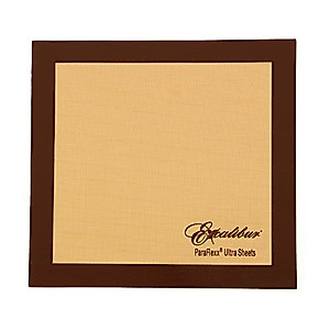 Excalibur ParaFlexx Ultra Silicone Reusable Non-Stick Drying Sheets for Food Dehydrators 14-Inch, Set of 4, Brown