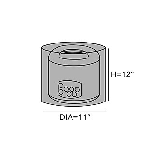 Covermates Keepsakes – Rice Cooker Cover – Dust Protection - Stain Resistant - Washable – Appliance Cover, Bronze