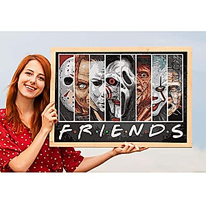 CAMOYAI Halloween Paint by Numbers for Adults,Paint by Number Kits on Canvas DIY Oil Paintings Supplies for Kids Beginners Arts and Crafts Home Decor 13.8" x 21.6"（No Frame）