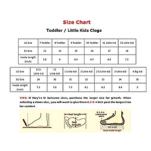 Eagsouni Little Kids Girls Garden Clogs Shoes Gardening Boys Soft Slides Sandal Summer Lightweight Outdoor Beach Pool Shower Mules Slippers Child Cute Slip On Black Size 12