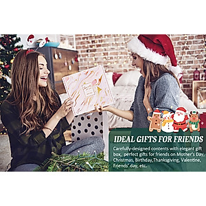 Best Friend Birthday Gifts for Women, Mothers Day Gifts for Friends Female, Funny Friendship Gifts for Women Sister Gifts from Sister, Happy Birthday Gifts baskets for BFF Bestie Her with Wine Tumbler