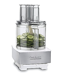 Cuisinart DFP-14BCWNYAMZ Food Processor, 14 Cup, Stainless Steel, White
