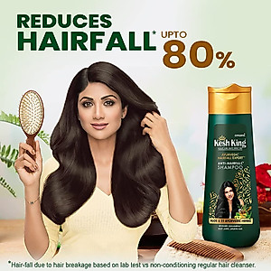 Kesh King Anti Hairfall Shampoo | with 21 Ayurvedic Herbs & Aloe Vera | Provides Healthy Nourished Scalp | for Shiny & Smooth Hairs | 2.71 Fl Oz/80ml