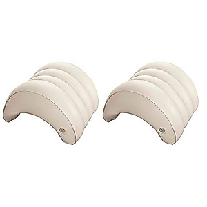 Intex 28501E Hot Tub Removable Inflatable Lounge Headrest Pillow Spa Accessory for Backyard, (2 Pack)