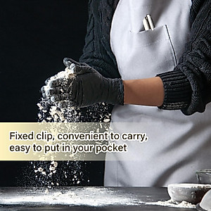 Molain Table Crumb Sweepers for Servers, 2Pcs Restaurant Crumb Sweepers with Pocket Clip, Stainless Steel Table Crumbers in Homes Bread Crumber Cleaner for Servers Waiters Waitresses (2)