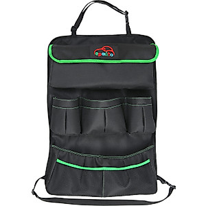 EPAuto Premium Car Backseat Organizer for Baby Travel Accessories, Kids Toy Storage, Back Seat Protector/Kick Mat