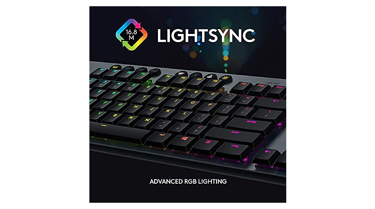 Logitech G815 LIGHTSYNC RGB Mechanical Gaming Keyboard with Low Profile ...