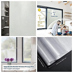 Window Film Window Film Privacy Stained Glass Film Static Cling Self Adhesive Film Frosted UV Protective Glass Vinyl for Home Glass Window Clings (Color : D, Size : 30x100 cm)