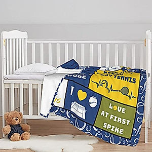 ZUMAS Tennis Gifts Blanket for Men Women, Throw Blanket for Boys Girls Kids Adult Bedroom Decoration, Christmas, Thanksgiving, Birthday Gifts for Boys Girls Teens Kids (Tennis, 50x60)