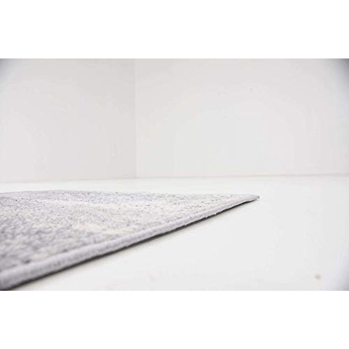 Unique Loom Chateau Collection Distressed, Textured, Vintage, Border, Rustic, Traditional Area Rug, 2 ft 2 in x 6 ft 7 in, Navy Blue/Beige