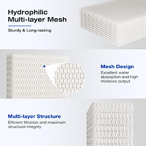 Fil-fresh 4-Pack HDC12 Replacement Wicking Humidifier Filter, Super Wick Compatible with AIRCARE Essick Air EA1407, HD1305, HD1405, HD1406, HD1407, HD1409, Kenmore 15420, 29614, High Moisture Output