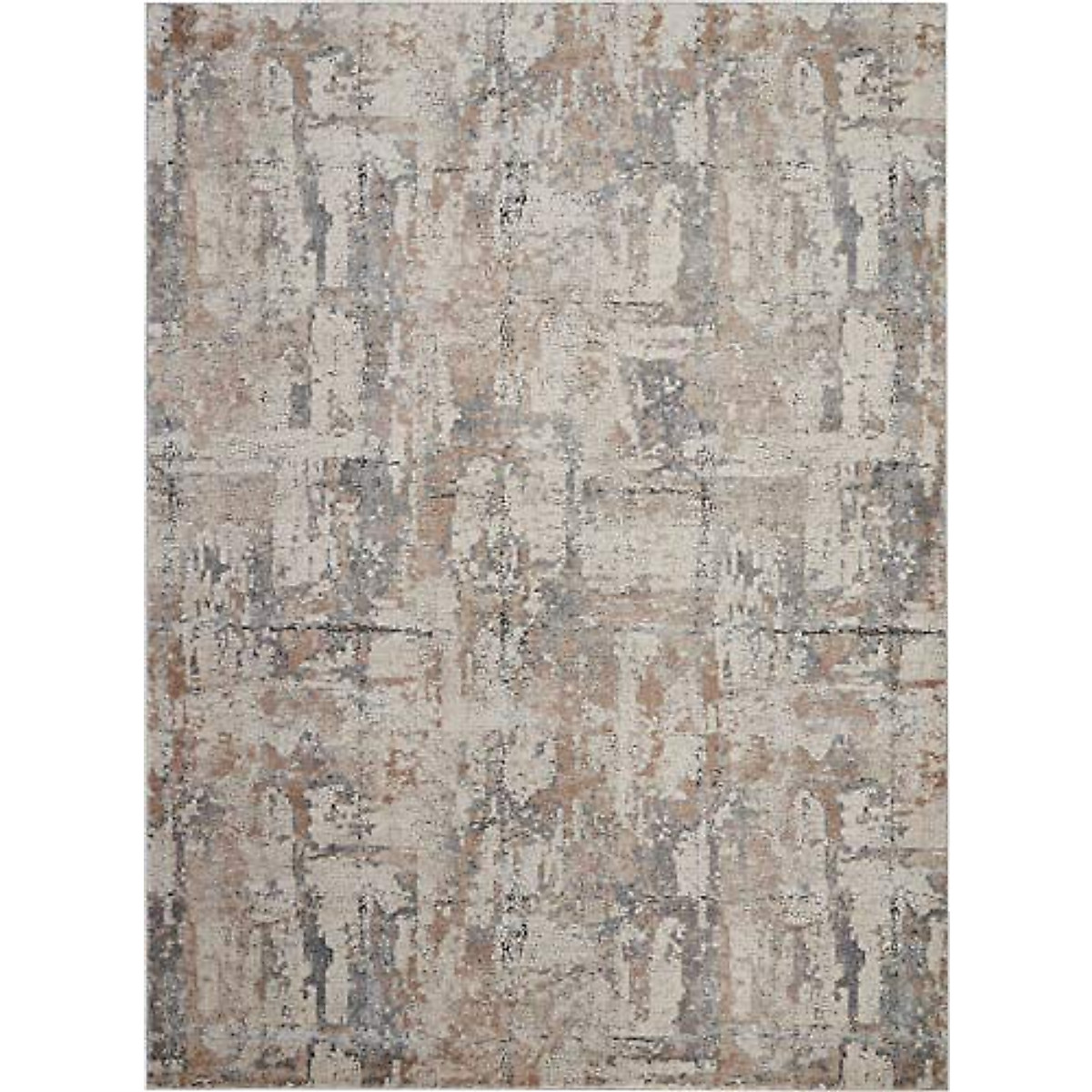 Nourison Rustic Textures Rustic Beige/Grey 9'3" x 12'9" Area -Rug, Easy -Cleaning, Non Shedding, Bed Room, Living Room, Dining Room, Kitchen (9x13)
