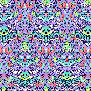 Tiny Beasts Fat Quarter Bundle (14 Pieces) by Tula Pink for Free Spirit 18 x 21 inches (45.72 cm x 53.34 cm) Fabric cuts DIY Quilt Fabric